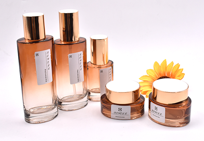 Amber Glass Body Lotion Bottles Bulk Manufacturers-Rowell