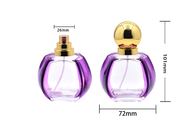 50ml Round Shape Perfume Spray Bottle Manufacturers - Rowell