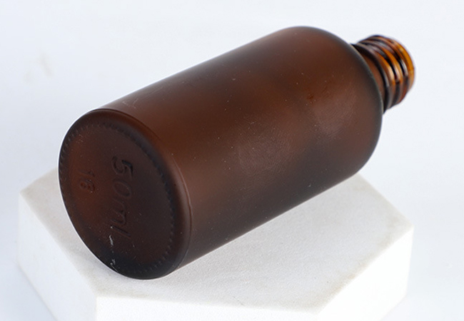 Round Amber Glass Bottle Wholesale Manufacturers - Rowell